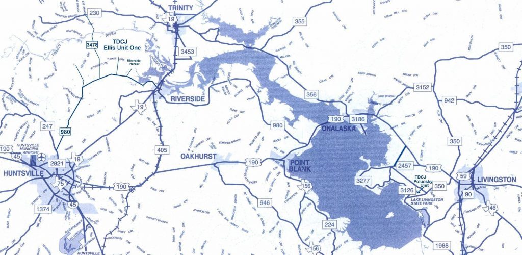 Map Of Lake Livingston Texas - Printable Maps Online