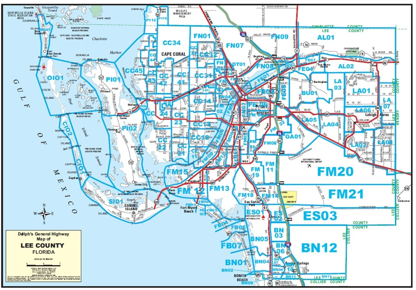 Map Of Fort Myers Florida Area Printable Maps Map Of Fort Myers Florida Area Printable Maps