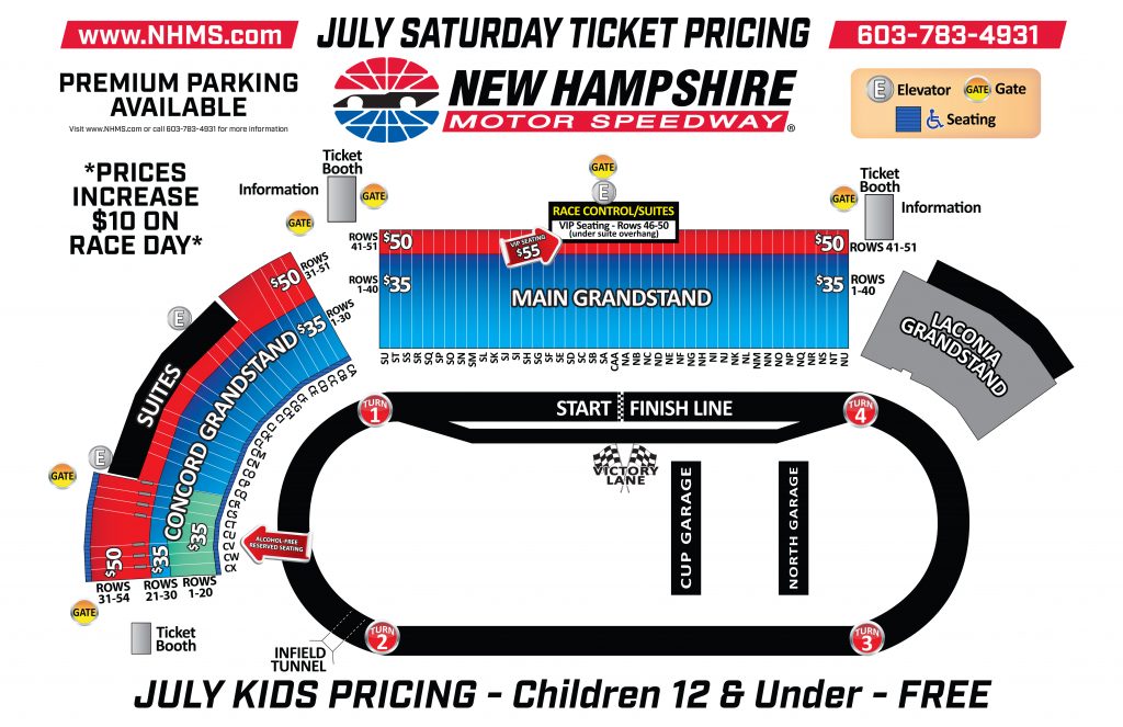 Kansas Speedway Seating Chart